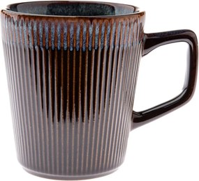 Tmavě hnědý keramický hrnek 410 ml Tone – Dakls