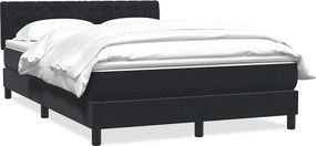 Box spring postel s matrací černá 160x210 cm samet 3316505