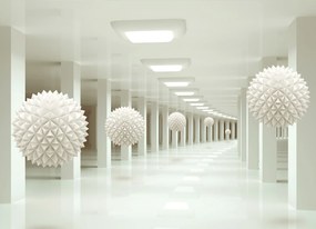 Malvis ® Tapeta 3D magické koule v tunelu Vel. (šířka x výška): 432 x 290 cm