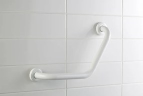 BISK Erga HANDICAP "PRO", zahnuté madlo 220x220 mm, 25mm, bílá, ERG-04776