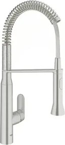 Grohe - Dřezová baterie s flexibilním ramenem, supersteel