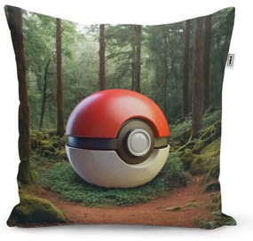 Sablio Polštář Pokemon ball Les - 60x60 cm
