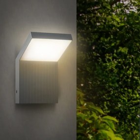 Brilagi - LED Venkovní nástěnné svítidlo RIANO LED/8W/230V stříbrná IP65
