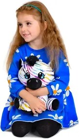 Plyšová zebra Star Sparkle bílá / Plyšová hračka / duhové třpytivé pro