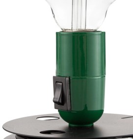 FLOS Lampadina LED stolní lampa zelená, noha černá