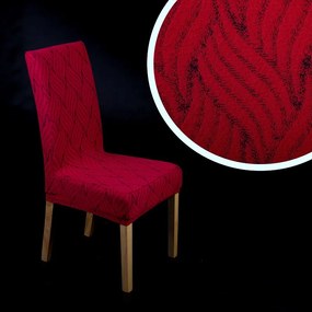 Napínací potah na židli s opěradlem Madrid - bordo