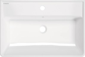 Deante Temisto, keramické umyvadlo na desku/závěsné s poličkou pod baterii 610x410x112 mm, bílá, CDT_6U7S