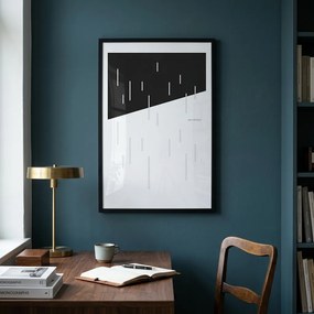 Ondřej Tejkl | Rain Dark Rám: Dubový, Velikost: 70 x 50 cm
