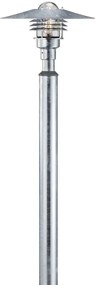 Pozinkovaná zahradní lampa Vejers 2m pro žárovku E27 200cm  - Nordlux