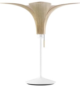 Stolní lampa UMAGE Jazz světlý dub, bílý podstavec
