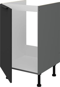 ARIA ab | dolní skříňka 50 ZL 1F dřezová | 50 cm | ANTI FINGERPRINT povrch | antracit/černá
