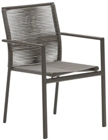 OnaDnes -20% Šedá kovová zahradní židle Kave Home Culip