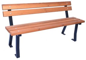ROJAPLAST Parková lavice - 3848, dřevěná/kovová