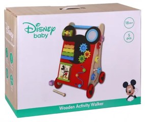 Hračka Disney baby dřevěné aktivní chodítko Mickey