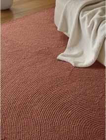 Ručně tkaný vlněný koberec v terakotové barvě 80x150 cm Calmio – Hanse Home