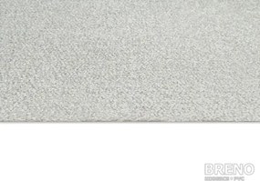 Breno Metrážový koberec GROOVE 900 světle šedý, šíře 400 cm, Šedá