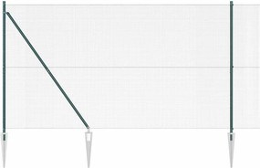Svařované drátěné ploty s hroty 25 x 1,5 m Ocel potažená PVC 3352092