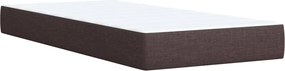 Box spring postel s matrací tmavě hnědá 80x200 cm textil 3290332