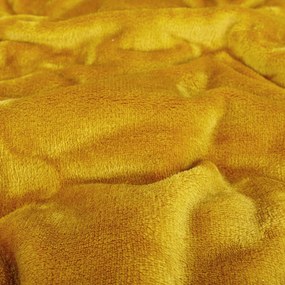 BO-MA Deka Aneta tmavě žlutá (mustard), 150 x 200 cm