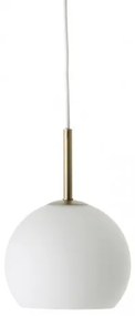 Závěsná lampa Ball Pendant Frandsen Ø18 cm, bílé sklo Frandsen lighting 1576 01184001