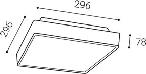 LED2 5200254CS LED2 Stropní venkovní svítidlo SOLO, A CASAMBI 16W 3CCT 3000K/4000K/6500K antracit - LED2 Lighting