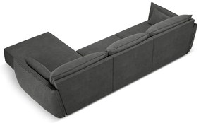 Šedá rohová pohovka (pravý roh) Vanda – Mazzini Sofas