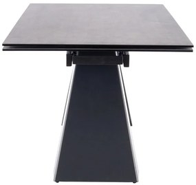 Jídelní stůl rozkládací SALVADORE CERAMIC černá/šedá