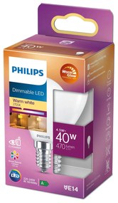 Philips LED Classic WarmGlow E14 P45 3,4W matná