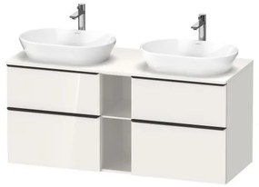 Duravit D-Neo Skříňka pod 2 umyvadlové mísy 140 cm, vysoce lesklá bílá DE4970B2222