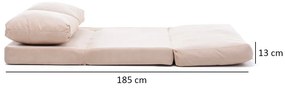 Hanah Home Pohovka TAIDA krémová 859FTN1268