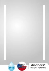 HOPA Zrcadlo s LED osvětlením LABE Rozměr A - 120 cm, Rozměr B - 3 cm, Rozměr C - 60 cm - ZRLABE6012