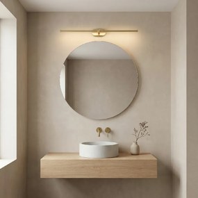 Toolight Toolight, LED nástěnné svítidlo 80cm, 13W, 4000K, 1000lm, APP1894-1W, zlatá matná, OSW-66049