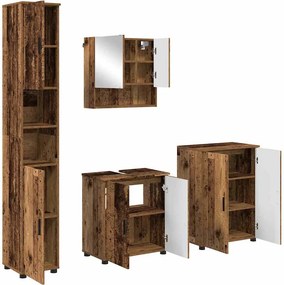Sada koupelnového nábytku 4 ks Staré dřevo 61 x 35 x 64 cm 3393011