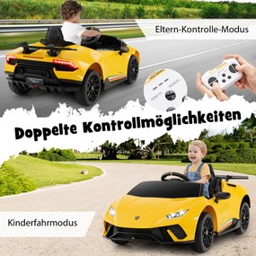 Costway Dětské elektrické autíčko Lamborghini 12 V dětské auto elektrické