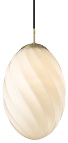 Závěsné svítidlo Twist Egg 25cm - mosazná