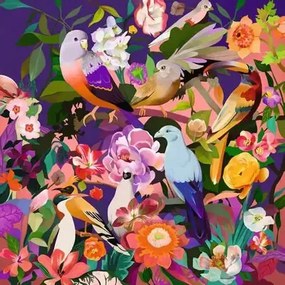 Ravensburger Art  Soul: Barevní ptáci a květy / 750 dílků / od 14 let
