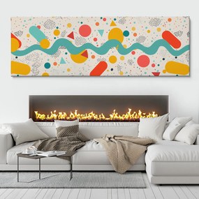 Obraz na plátně - Jemná a klidná vlna FeelHappy.cz Velikost obrazu: 120 x 40 cm