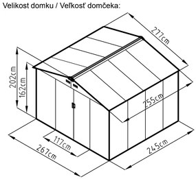 Rojaplast ARCHER D domek ZELENÝ