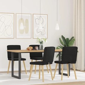 Jídelní židle 4 ks černé textil 3315299