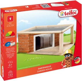 TEIFOC Zahradní domek 135 dílků pálené cihličky s maltou 5220 STAVEBNICE te3637
