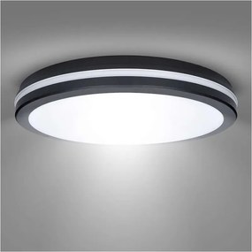 LED stropní světlo WO821 nastavitelné - průměr 40 cm, černá