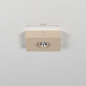 Stropní LED svítidlo Spot Quality Quadra 1 Taupe