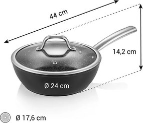 TESCOMA Pánev hluboká PRESIDENT s poklicí ø 24 cm