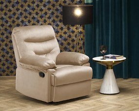 HALMAR DRAGER polohovací křeslo béžové