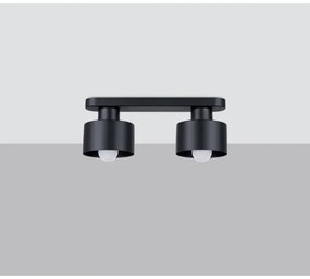 Sollux SL.1130 - Stropní svítidlo SAVAR 2xE27/60W/230V černá