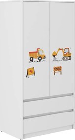 Wooden Toys Dětská skříň B-9 STAVEBNÍ NÁMĚSTÍ