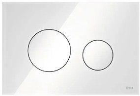 Tece TECEloop - Ovládání splachování, bílé sklo/bílá 9240650