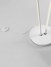 LED stmívatelná bílá stojací lampa Intec