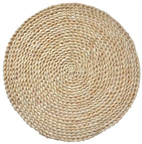 Slaměná kruhová podložka jednoduchá Brechje – 38 cm