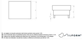 Tyrkysová podnožka Simon – Miuform